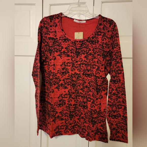 Peruvian Connection | Tops | Peruvian Connection Womens Red And Black ...